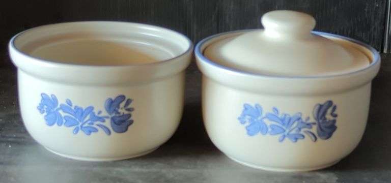 Pfaltzgraff Yorktowne Stoneware Butter Tubs - Kraft Auction Service, LLC
