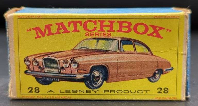 (K) Lesney Matchbox. No.28 Mark Ten Jaguar. In Original Package. 2.34 ...