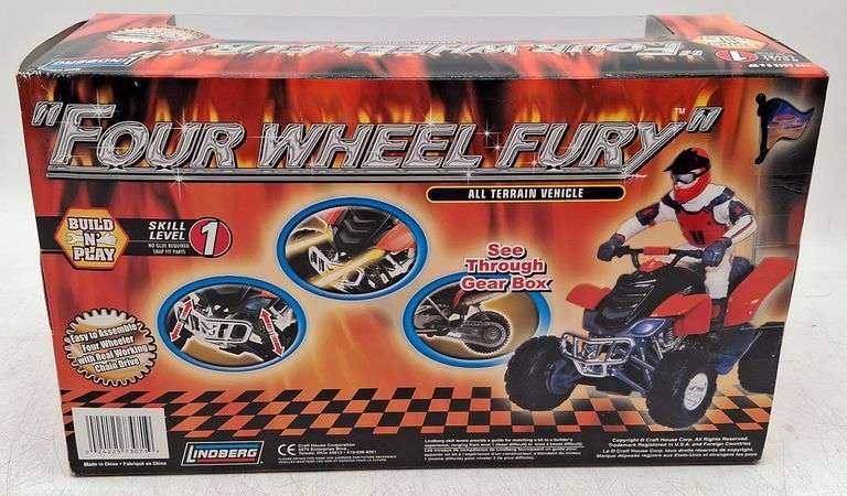 (D) Lindberg " Four Wheel Fury" All Terrain Vehicle Build and Play ...