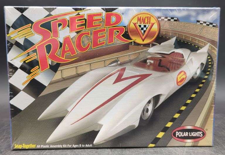 (D) Polar Lights Mac Speed Racer Snap Together Kit. Model 6807. Sealed ...