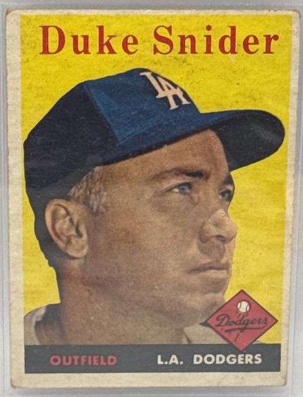(KC) 1958 Duke Snider Topps Baseball Card - Kraft Auction Service, LLC