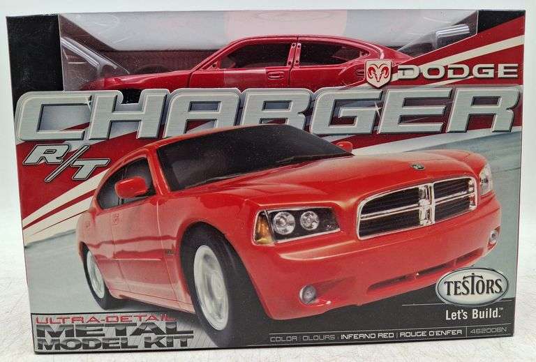 (D) Testors Dodge Charger R/T Ultra-Detail Metal Model Kit (1:24 Scale ...