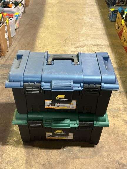 (F) PLANO Storage Boxes and Tool Shop Storage Boxes - Kraft Auction ...