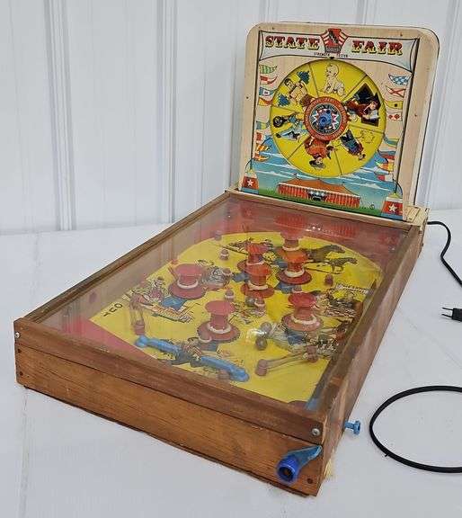 (CJD) Miniature Vintage State Fair Pinball Machine. - Kraft Auction ...