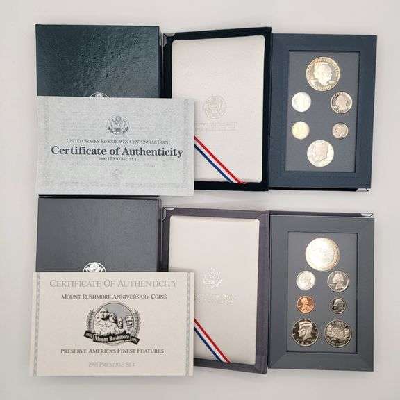1990 & 1991 U.S. Mint Prestige Proof Sets - Kraft Auction Service, LLC