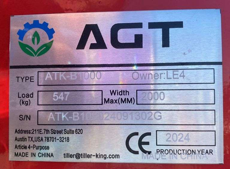 2024 AGT 10,000lb Capacity 2-Post Auto Car Lift - Kraft Auction Service ...