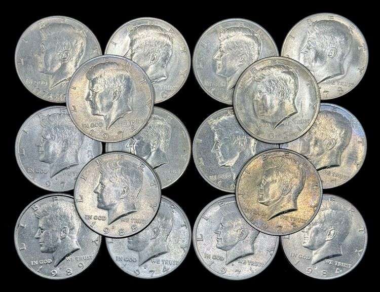 (16) U.S. Kennedy Half Dollars - Kraft Auction Service, LLC