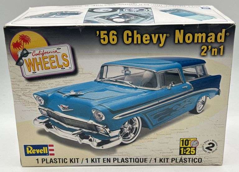 Revell 1:25 1956 Chevy Nomad Model Kit In Box - Kraft Auction Service, LLC