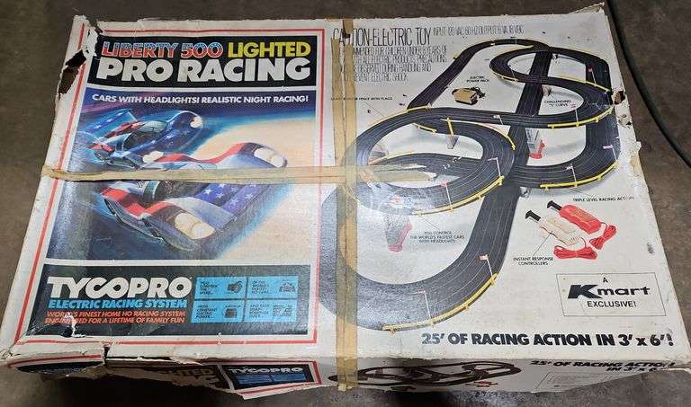 (J) TycoPro Electric Racing System. Liberty 500 Lighted Pro Racing ...