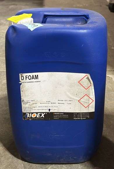 BioEx D Foam Antifoaming Agent - Kraft Auction Service, LLC
