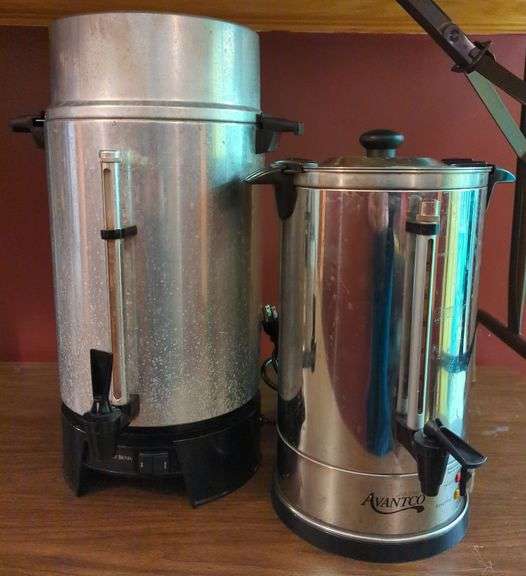 West Bend (100 Cup) & Avantco (Model 177CU55) 1.5 Gallon Coffee Brewer ...