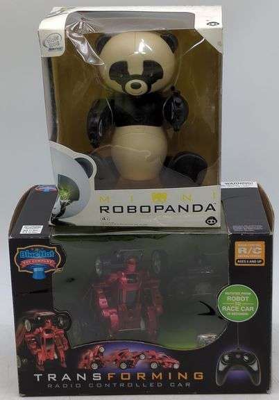 (KL) Wow Wee Robotics Robo Panda 8 inch & Blue Hat Toy Co. Transforming ...