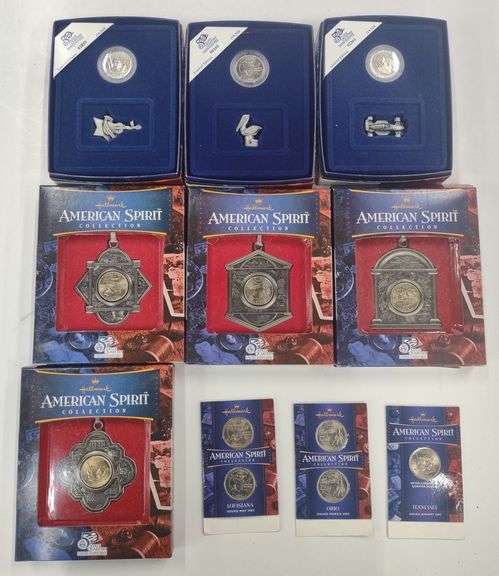 (CJD) Hallmark American Spirit 50 Anniversary Coins - Kraft Auction ...