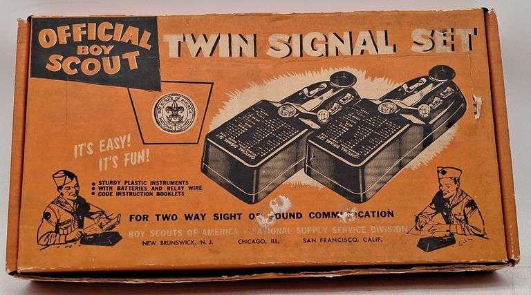 (D) Official Boy Scout Twin Signal Set. For Two Way Sight Or Sound ...