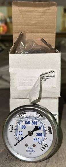 Bond Fluidaire Inc Bar PSI Gauges - Kraft Auction Service, LLC