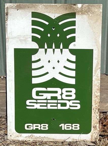 GR8 Seeds Sign - Kraft Auction Service, LLC