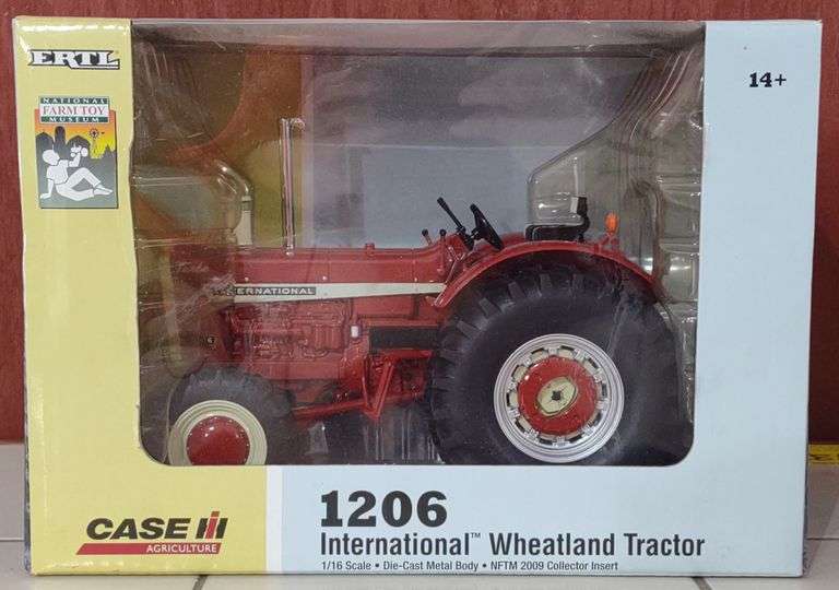 Ertl Die-Cast Case IH 1206 Wheatland Tractor Model - Kraft Auction ...