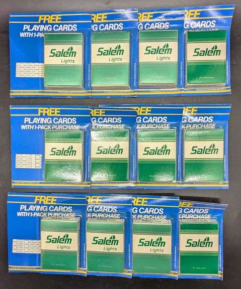 (I) Salem playing cards decks (22 decks, cigarettes not included ...