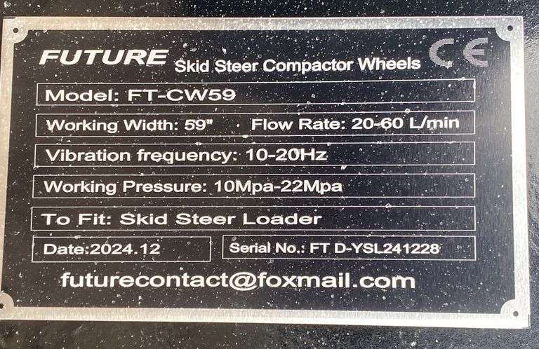 2025 FUTURE FT-CW59 59” Compactor Wheel - Kraft Auction Service, LLC