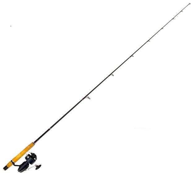 Mitchell 510 Fork Claw Spinning Reel on Slick Stick Custom Rod - Kraft ...