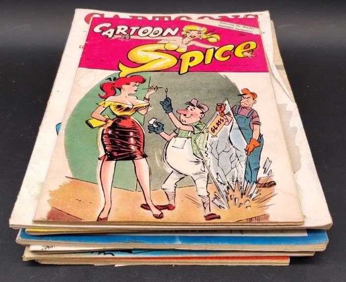 (S) Cartoon 1970's adult comic magazines 10 total - Kraft Auction Service, LLC