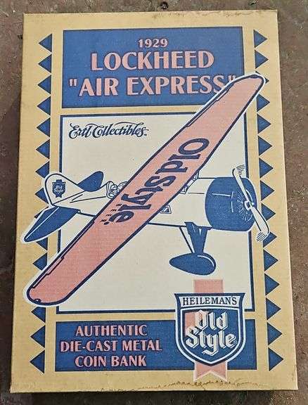 Ertl Collectibles 1929 Lockheed "Air Express" Die Cast Metal Coin Bank ...