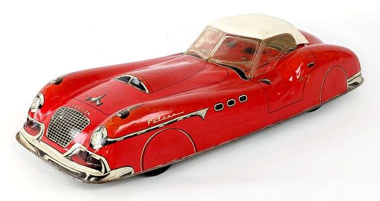Large Marx Tin Friction Falcon Sports Car - Kraft Auction Service, LLC