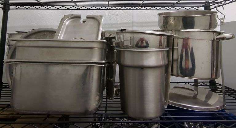 Commercial Stainless Steel Soup/Sauce Chafer 6 Qt & Jam Pots w/ Lids ...