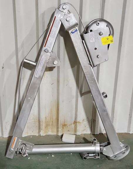 Vestil Swivel Base Lifting Crane With Winch - Kraft Auction Service, LLC