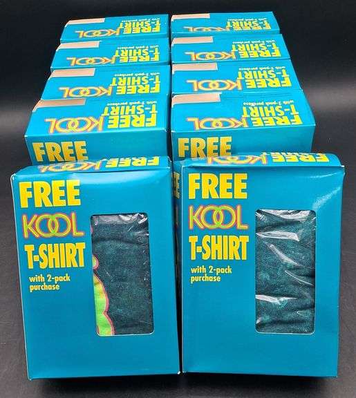 (I) Vintage Kool Promotional T-shirts. 10 total. - Kraft Auction ...