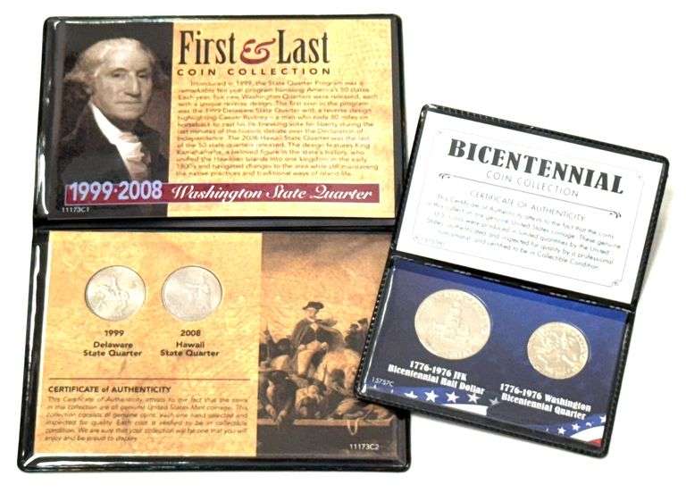 Bicentennial Coin Collection & First/Last Coin Collection Set - Kraft ...