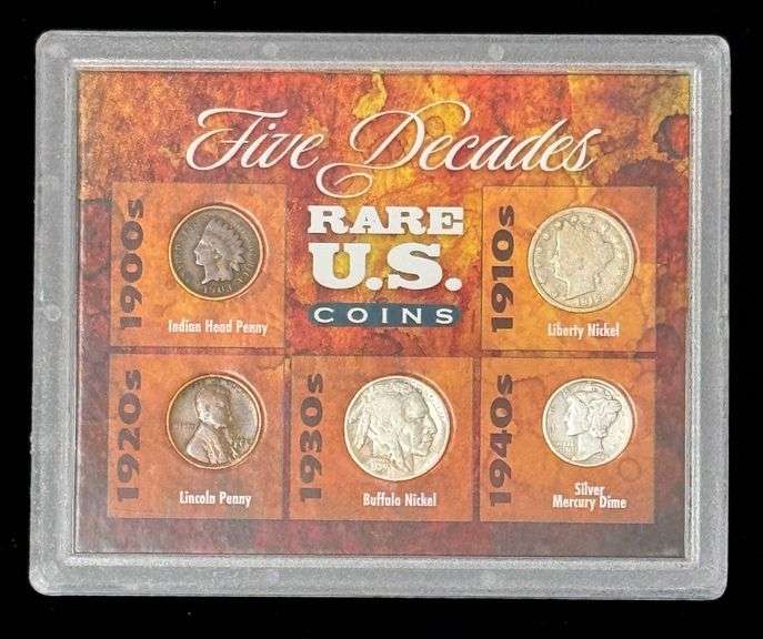 Five Decades Rare U.S. Coins Set - Kraft Auction Service, LLC