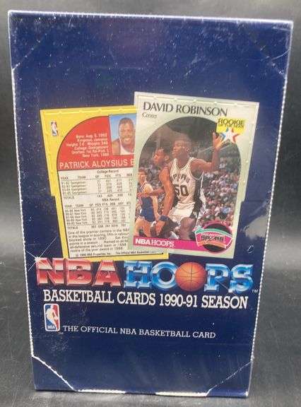 (DD) NBA HOOPS 1990-91 sealed wax box collector cards 36 cards Michael ...