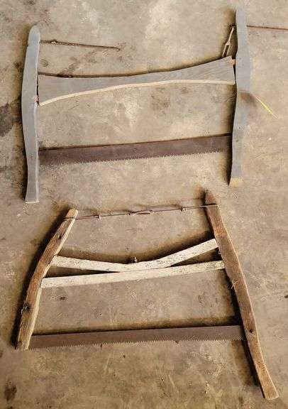 Two Antique Bow Saws - Kraft Auction Service, LLC