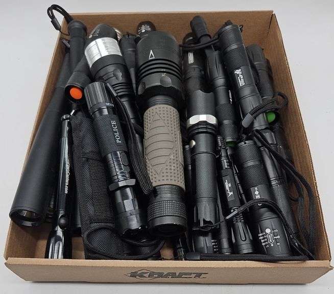 (F) Police Flashlight / Tacer and Other Assorted Flashlights. - Kraft Auction Service, LLC