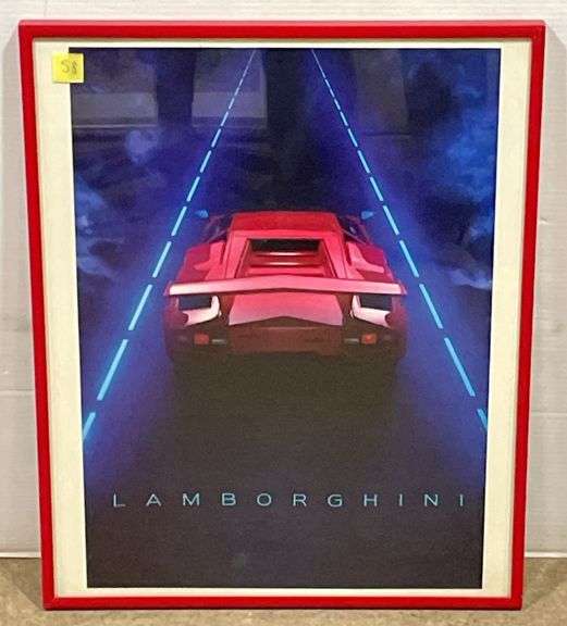 (RL) Lamborghini Poster 16 1/2” x 20 1/2” - Kraft Auction Service, LLC