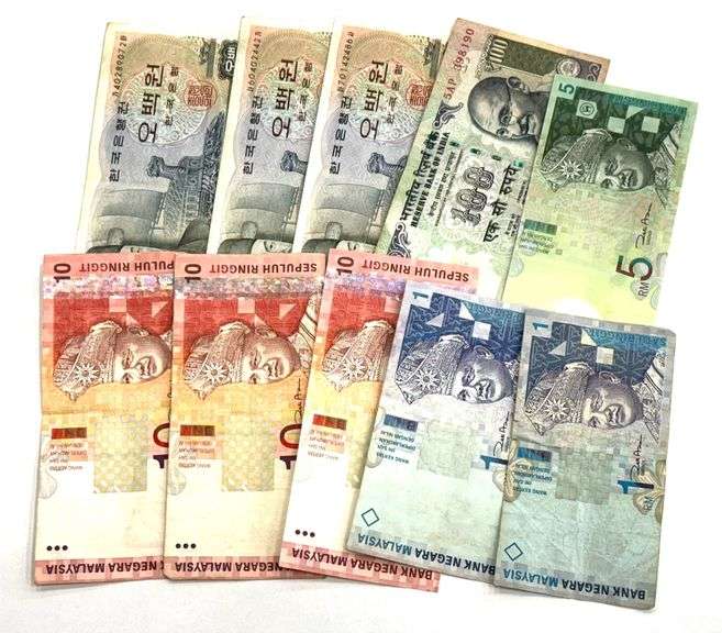 (10) Foreign Currency Bills - Kraft Auction Service, LLC
