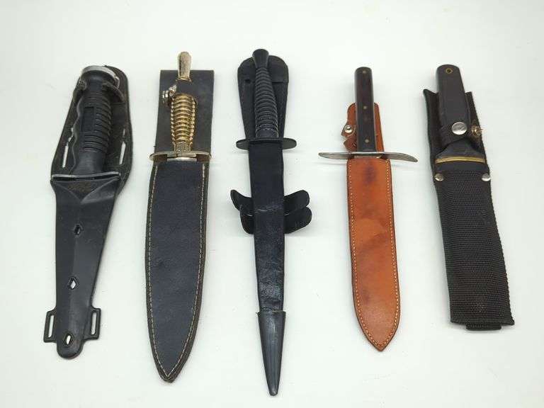 (U) Knives. Mares (Jolly) 10 inch, Brass Handle Reproduction 11 1/2 ...