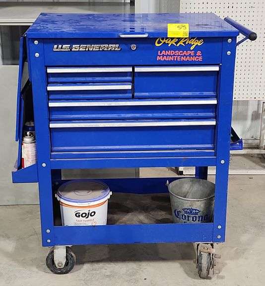 US General 30" 5 Drawer Tool Cart - Kraft Auction Service, LLC