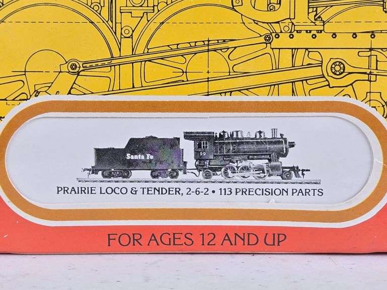 Sealed Mantua HO Scale Prairie 2-6-2 Locomotive & Tender Kit - Kraft ...