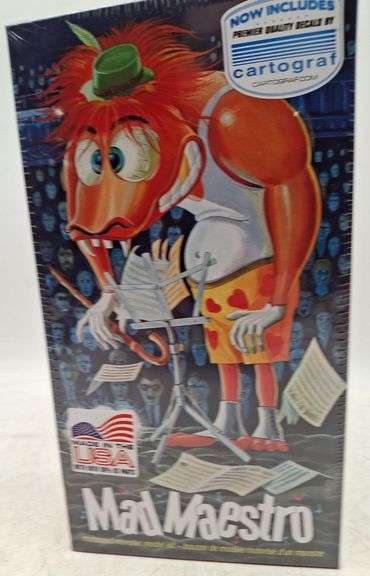 (D) Lindberg Motorized Monster Model Kit Mad Maestro 8.75 In. Tall ...