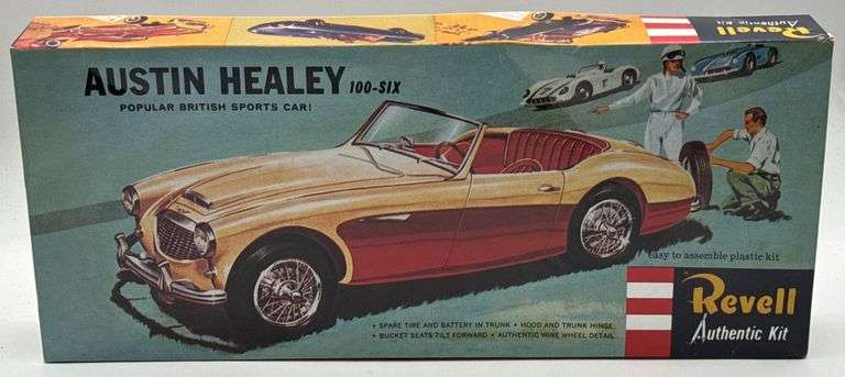 Revell Austin Healey 100-Six Model Kit In Box - Kraft Auction Service, LLC