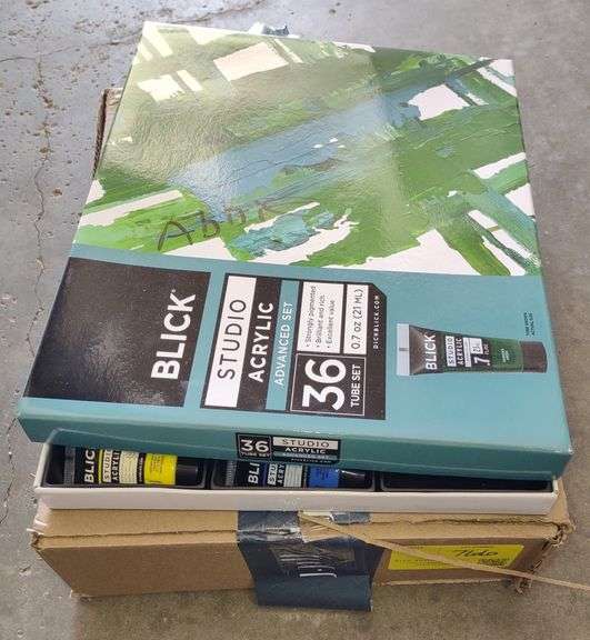 Blick Studio Acrylic Canvas Paint - Kraft Auction Service, LLC