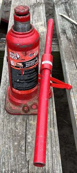 (P) Torin Big Red Jacks Hydraulic Welded Bottle Jack. - Kraft Auction ...