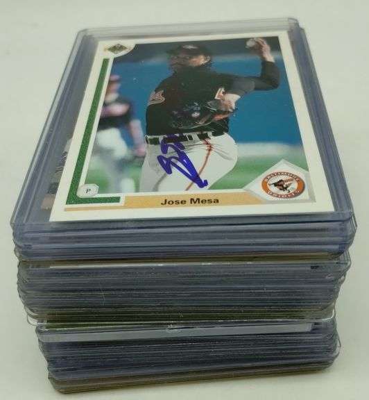 (J) Baseball autograph cards 25 total JSA authentication - Kraft ...
