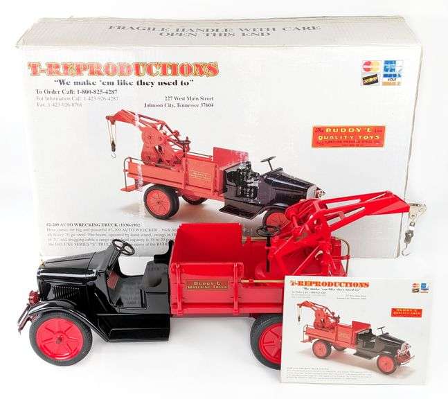 T-Reproductions Buddy L Auto Wrecking Tow Truck - Kraft Auction Service ...