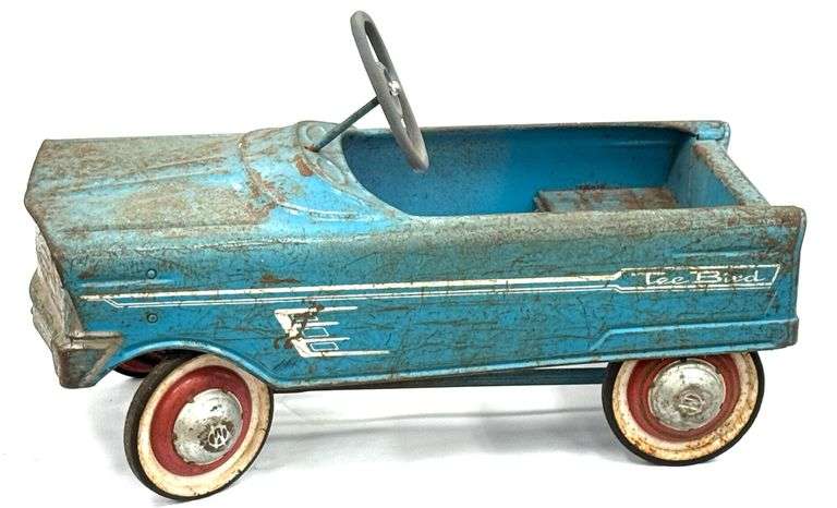 1960's Original Murray Blue Tee Bird Pedal Car - Kraft Auction Service, LLC