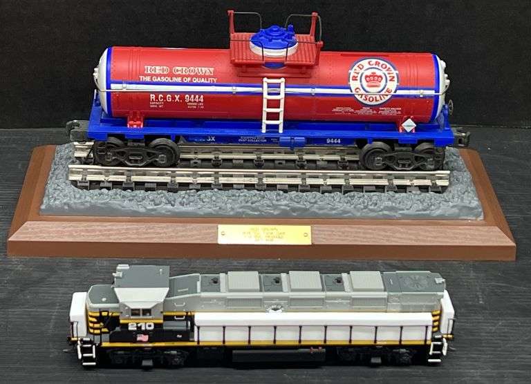 (AB) K-Line O Scale Red Crown Riveted Tank Car Bank And Atlas HO Scale ...