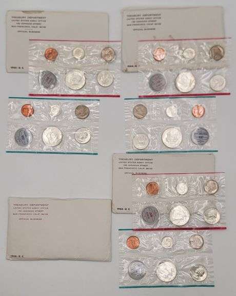 (4) 1964 U.S. Mint Uncirculated Coin Sets - Kraft Auction Service, LLC
