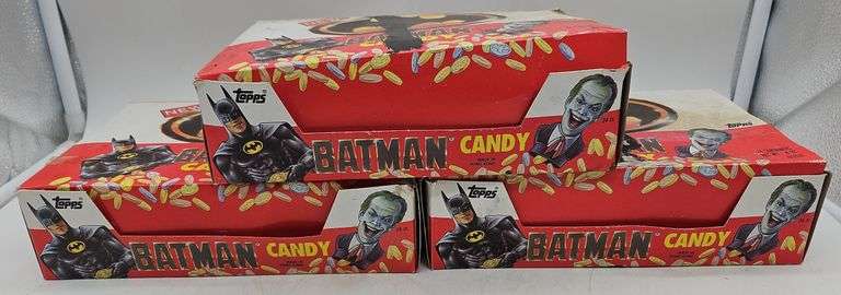 (J) Topps Batman Candy Dispenser's Including The Joker. - Kraft Auction ...